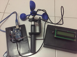 .: Membuat Alat Monitor Kecepatan Angin (WIND SPEED) Anemometer ARDUINO