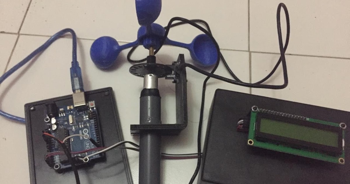 .: Membuat Alat Monitor Kecepatan Angin (WIND SPEED) Anemometer ARDUINO