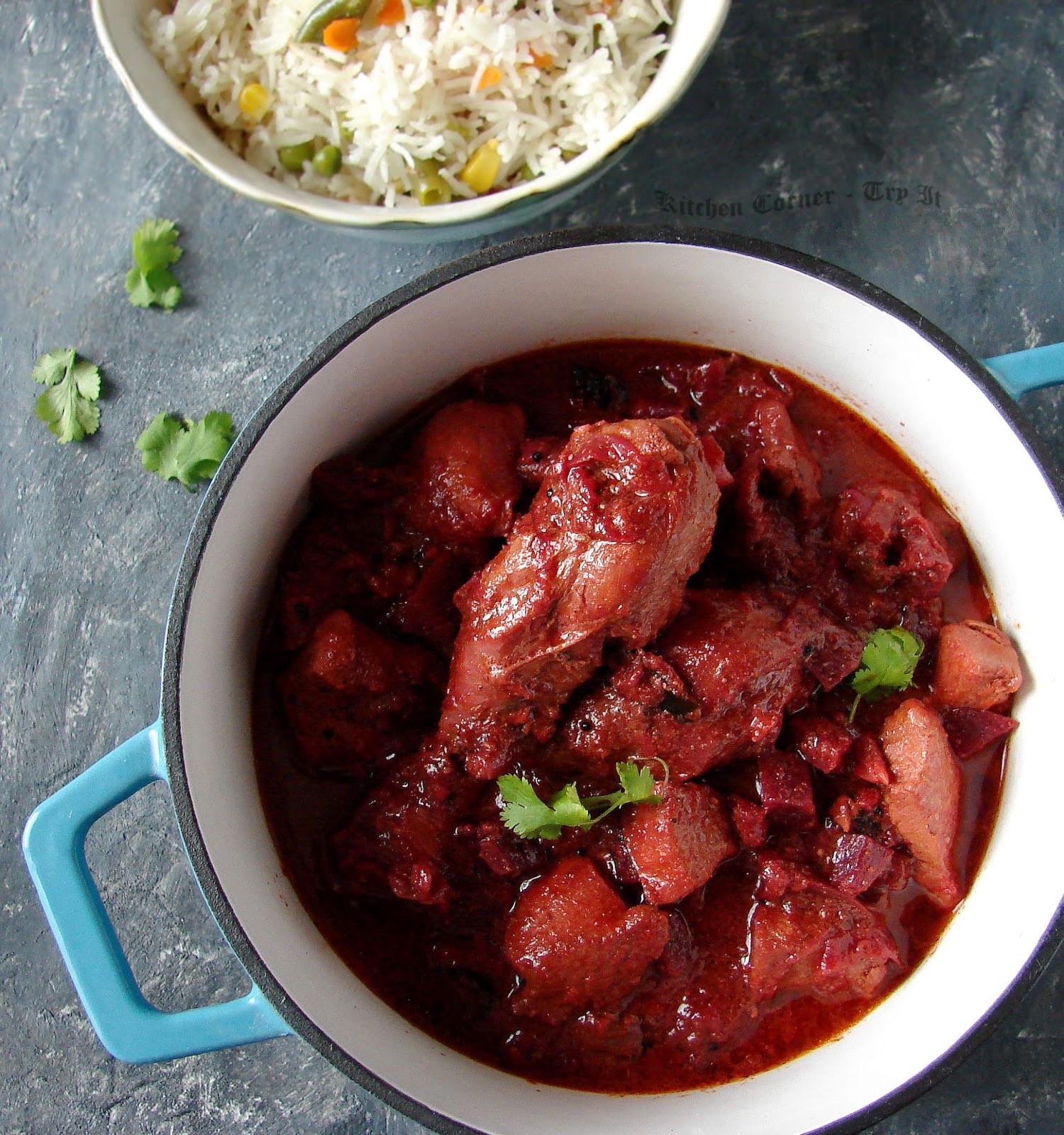 Murgh Chukandar/Beetroot Chicken