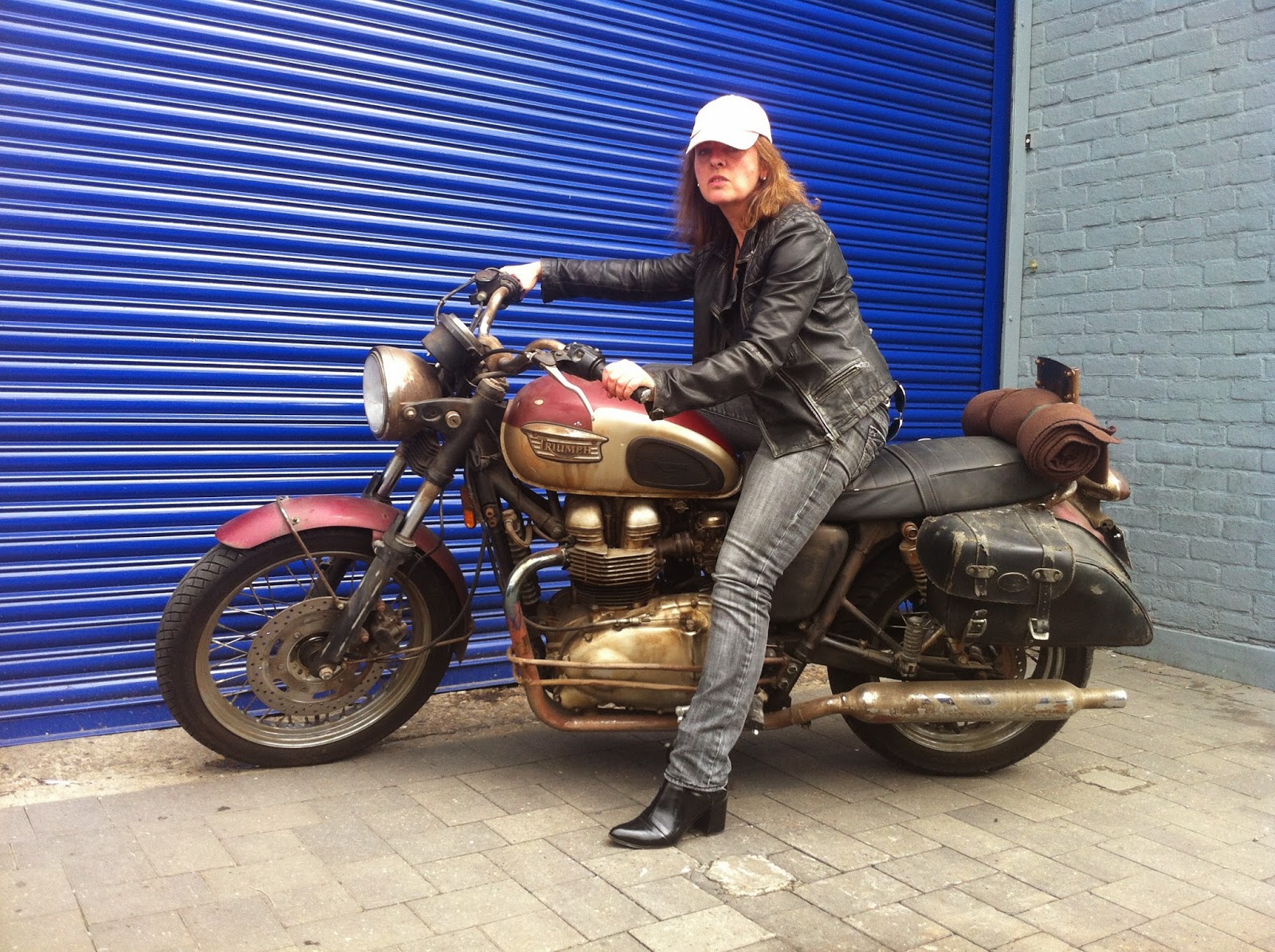 Bonneville "Go or Bust" ...: Photoshoot with Arnie’s Terminator III ...