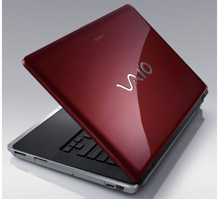Sony Vaio Laptop Red