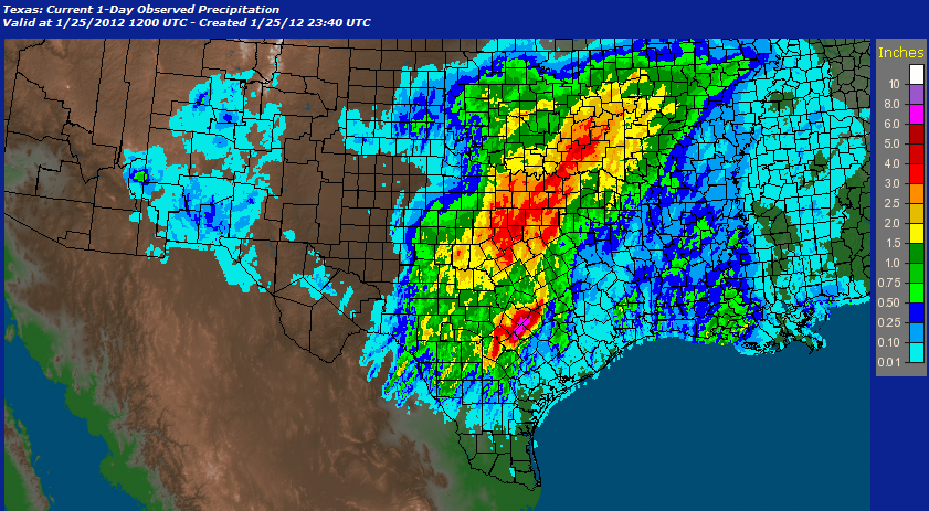 The Original Weather Blog: More on Heavy Rainfall Across Southcentral ...