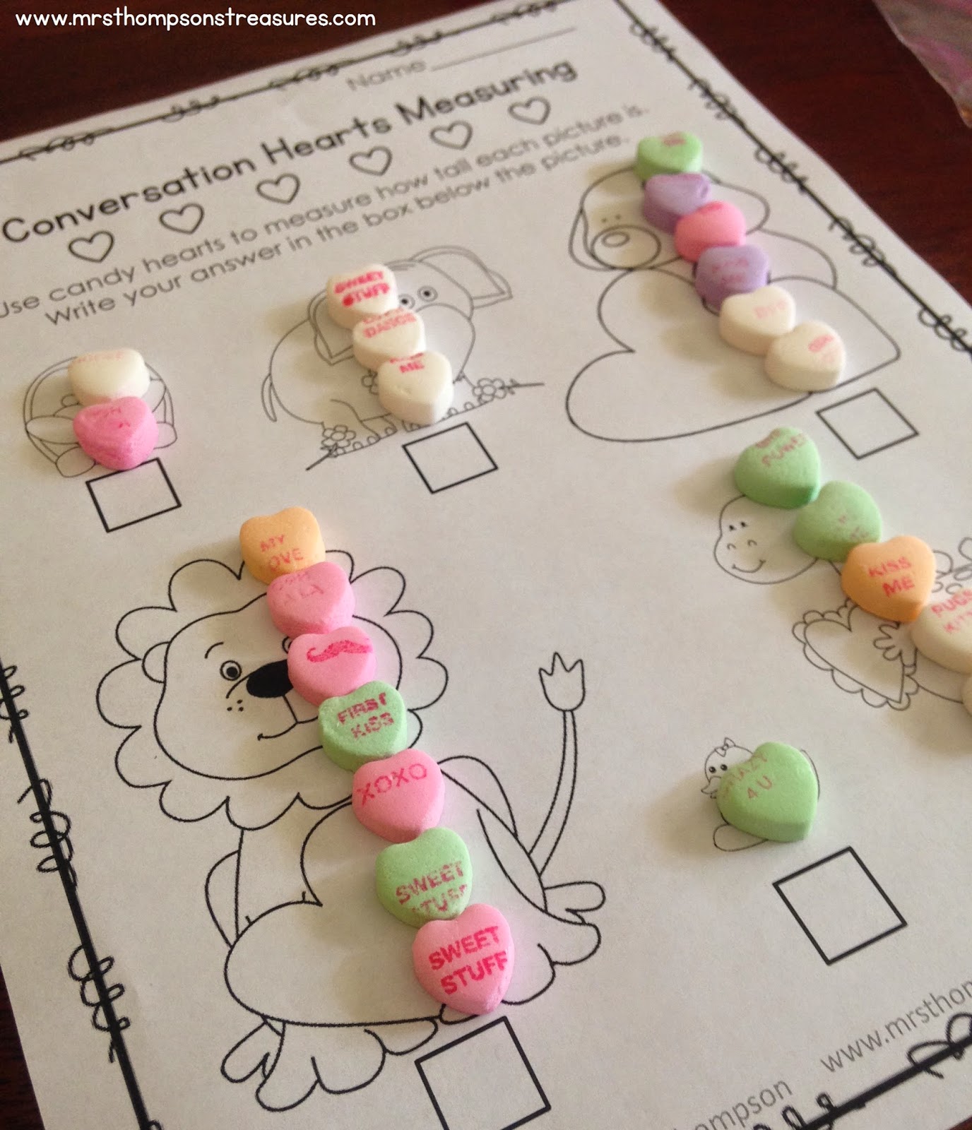 Conversation Hearts Fun - Mrs. Thompson's Treasures