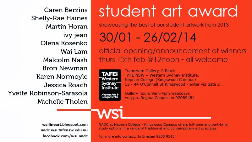 Fine Art at Nepean Arts and Design Centre: February 2014