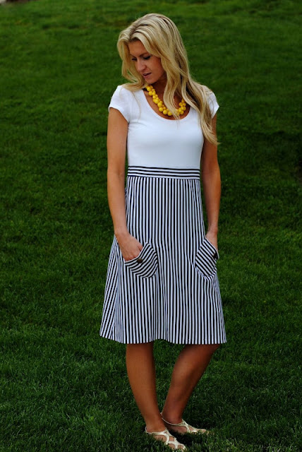 Nautical Dress Sewing Tutorial