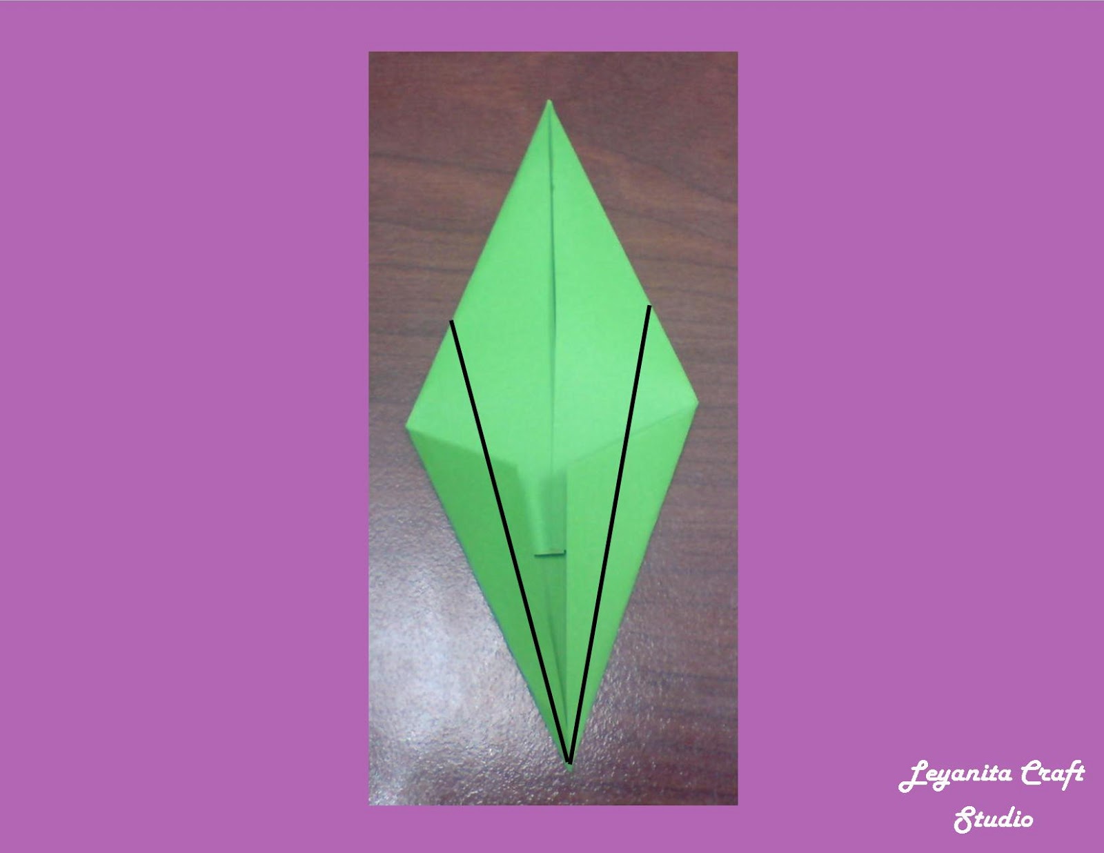 Tutorial: Origami Bunga Tulip | Leyanita Craft Studio
