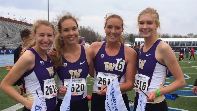 Dawgs take both 4 x 1600 relays at Drake...