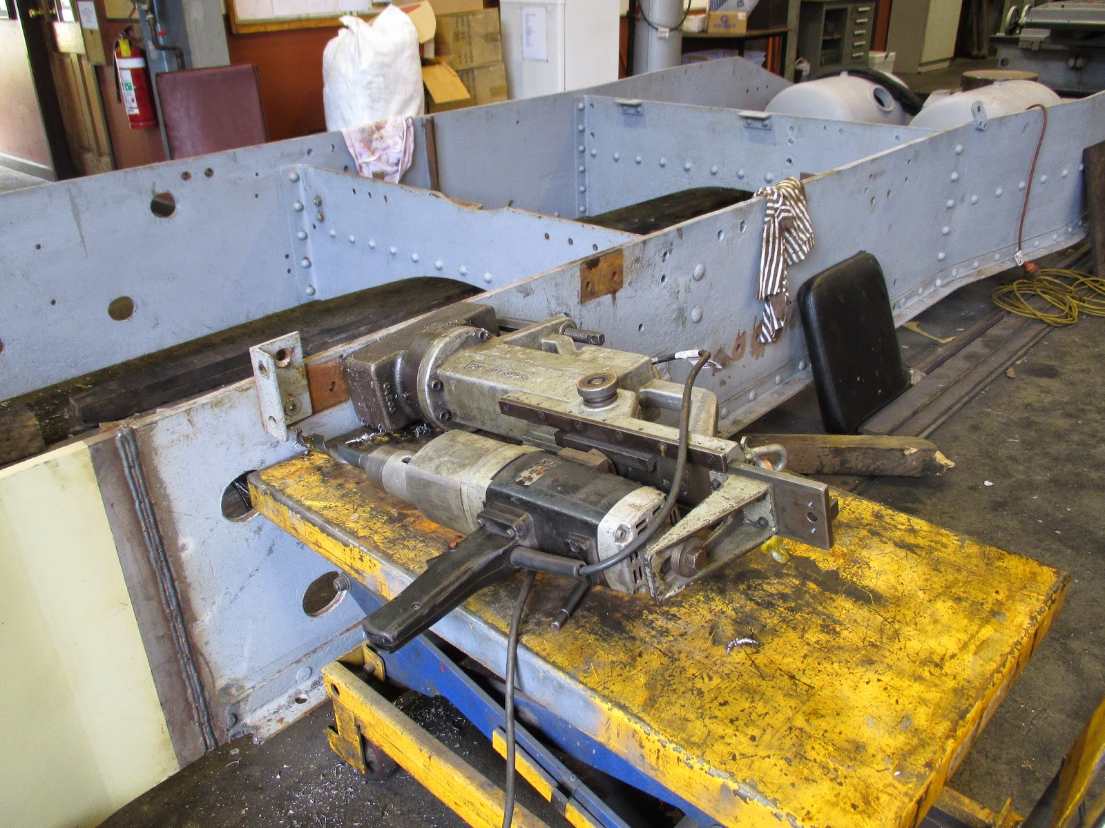 NG/G16 Boiler Cradle Progress - Puffing Billy Railway