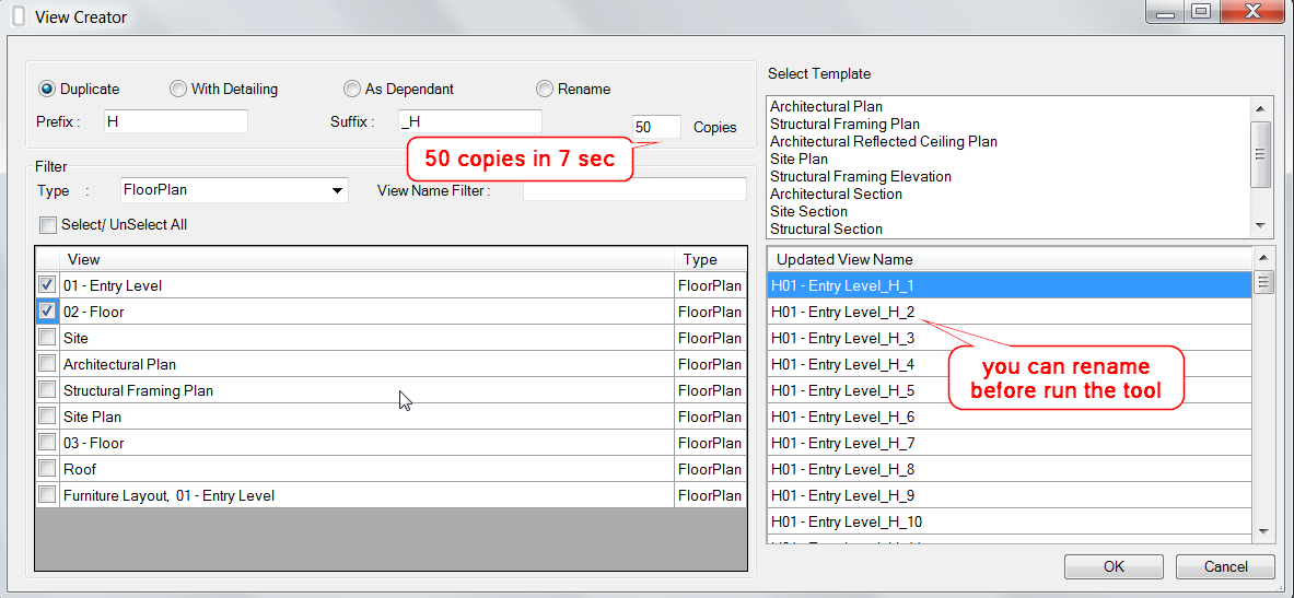 Revit Add-Ons: Free View Creator