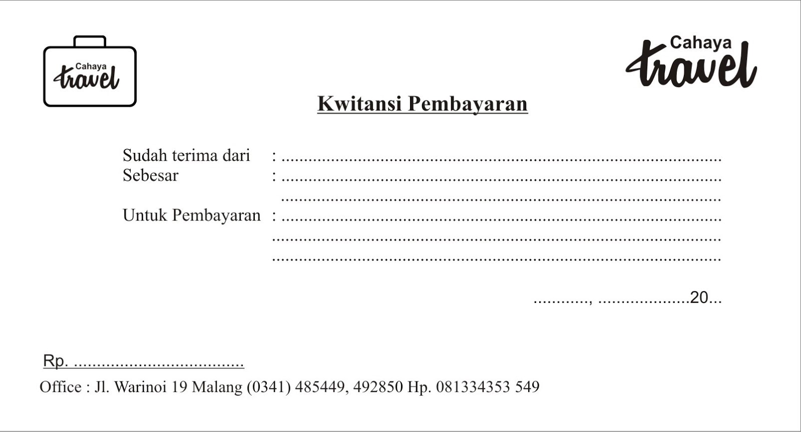 Contoh Nota Bon Kosong | Percetakan di Malang | Cetak murah dan ...