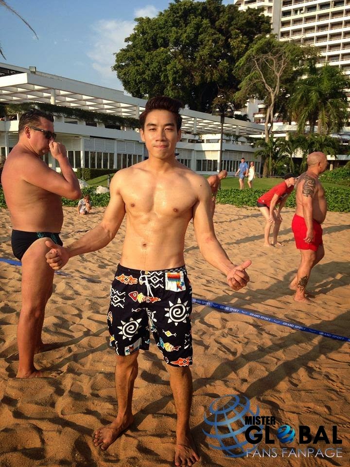 M y a n m a r H u n k s: Min Lu Lu @ Mister Global 2015 - Beach time