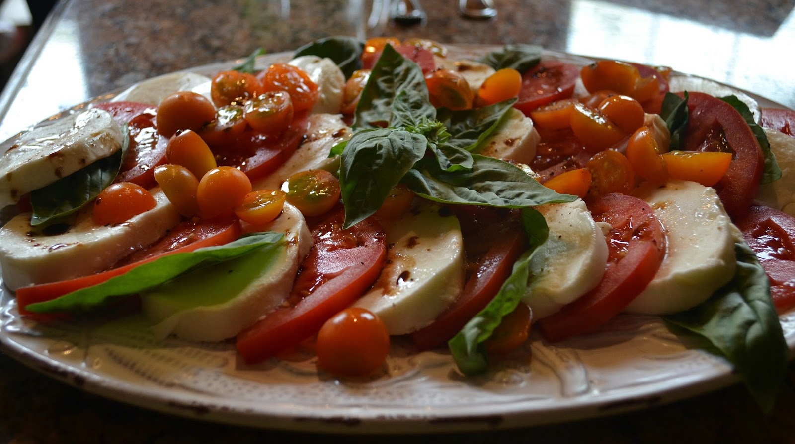 Parties and Pearls : Presentation: Caprese Salad