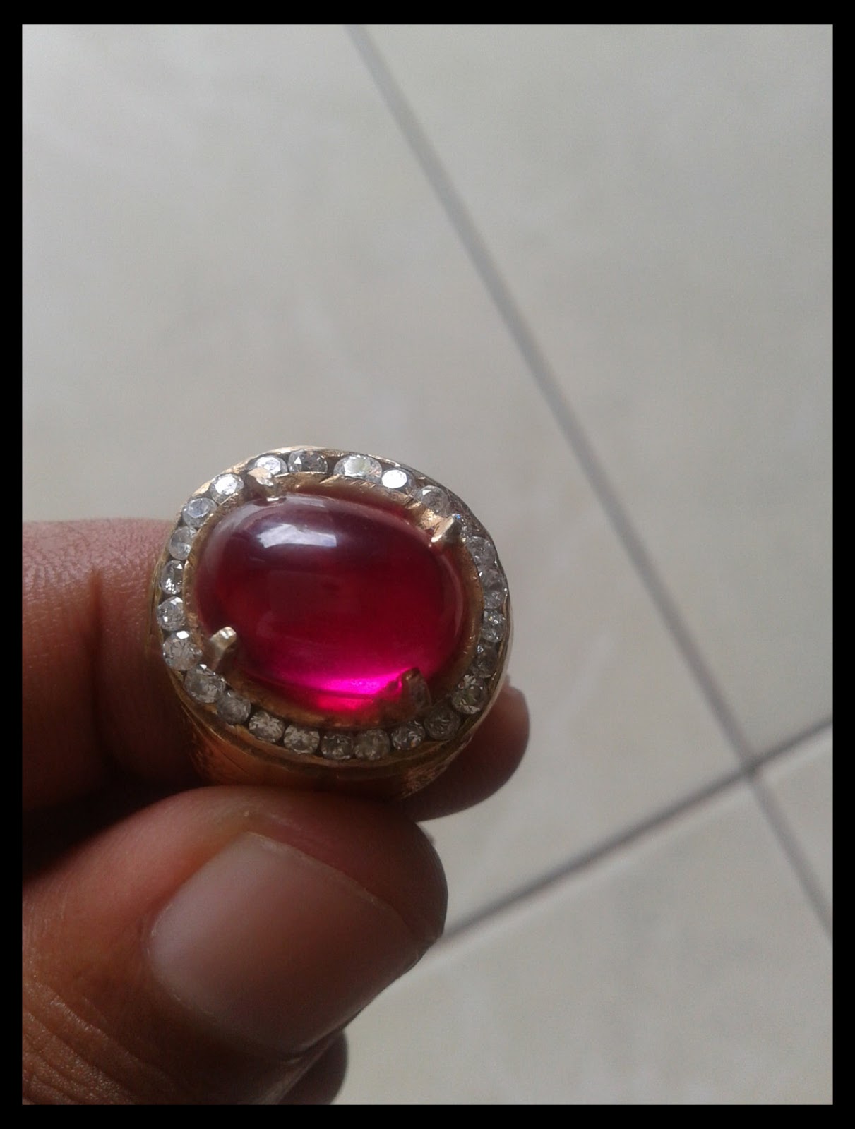 Jual Beli Batu Cincin Murah: Batu Merah Siam
