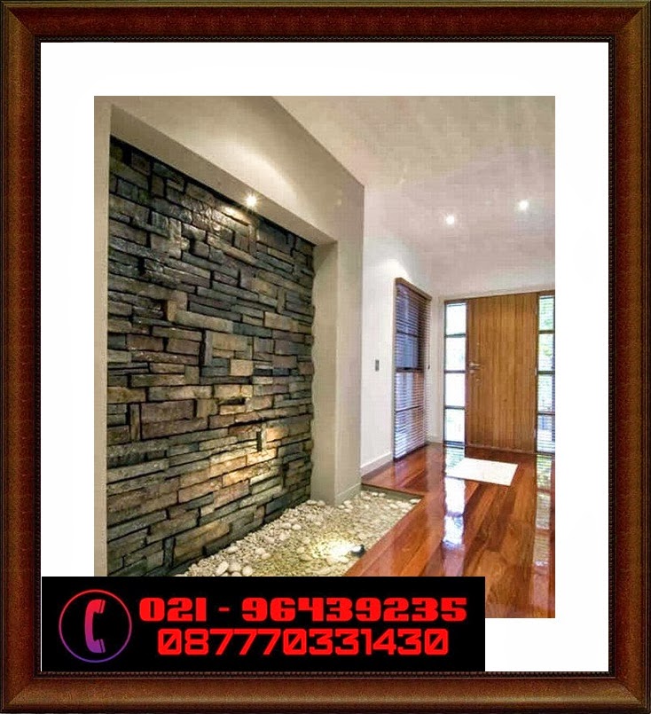 MEMPERCANTIK RUANGAN DENGAN DINGDING BATU ALAM - TUKANG KOLAM ~ TUKANG ...