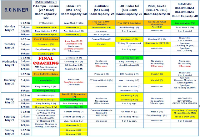 9.0 Niner IELTS Review Center