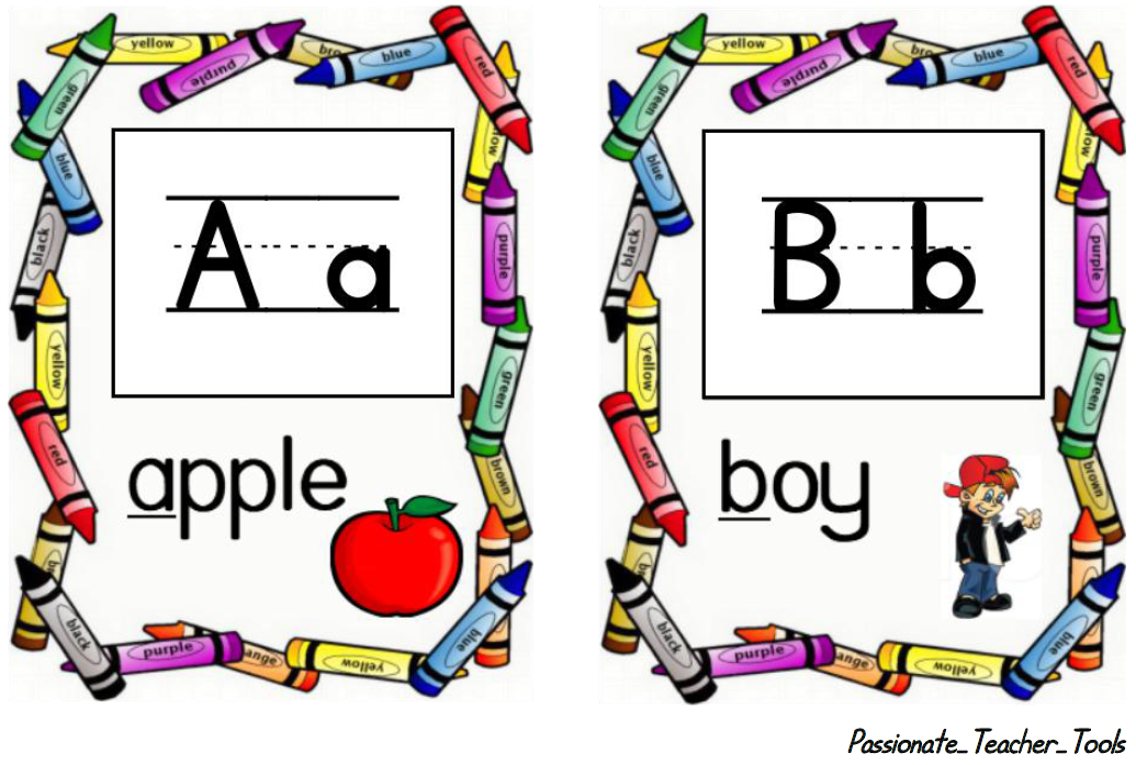 Passionate Teacher Tools: Alphabet Chart (13 pages)