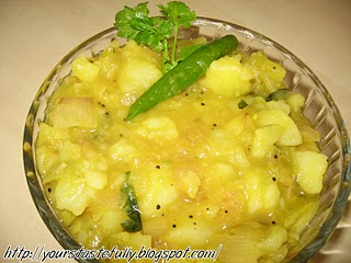 Yours Tastefully: Aloo Poori / Poori Bhaji