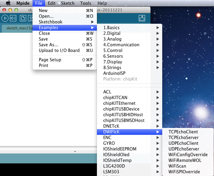 Create Iphone App and Pass Data Using WiFi to Chipkit Max32(Arduino)