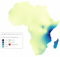 Ethio Helix ኢትዮ:ሒሊክስ: Gradient Maps for African ADMIXTURE components