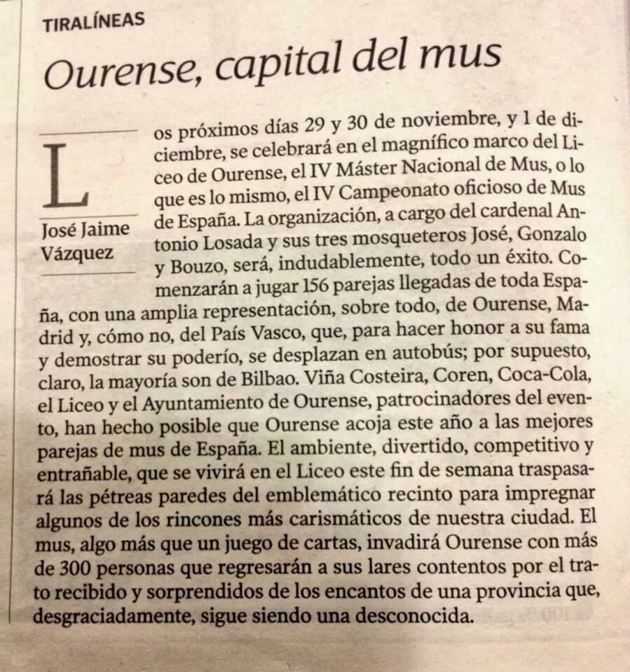 Mus lasmus-as, blog de mus para jugadoras y jugadores. Juega al mus: 1 ...