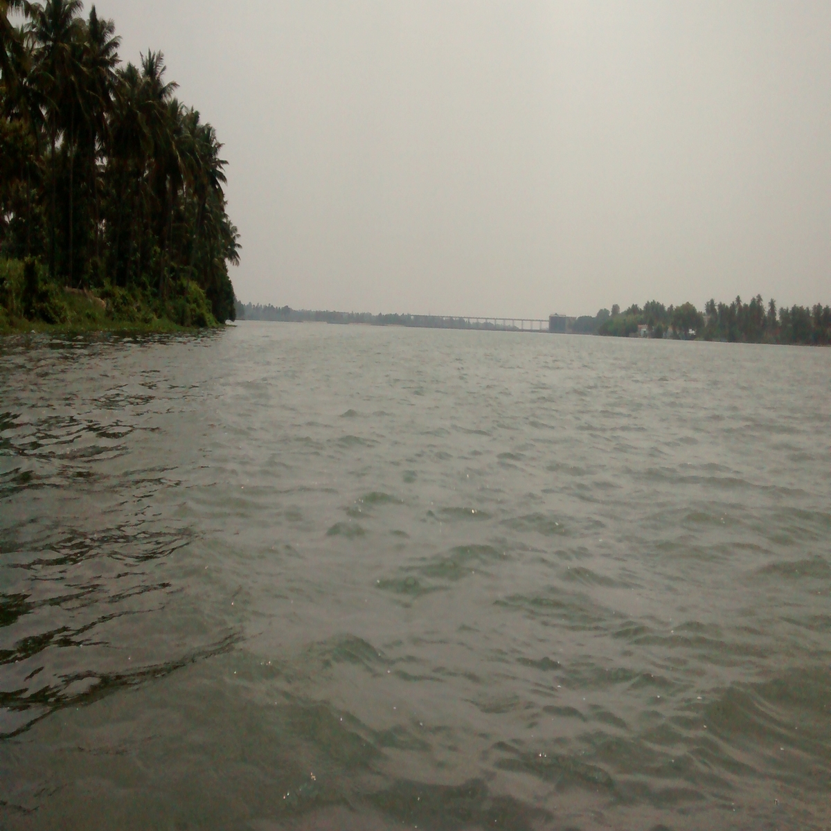 the river along poolampatti village