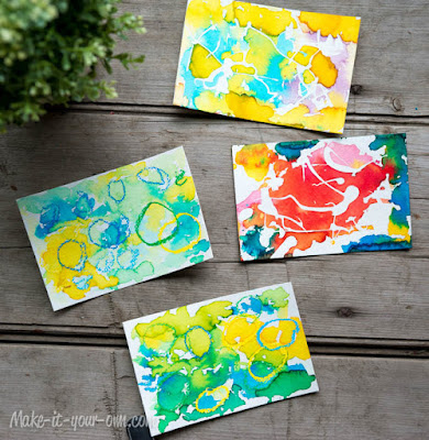 Water Color Resist Paintings | Munchkins and Mayhem
