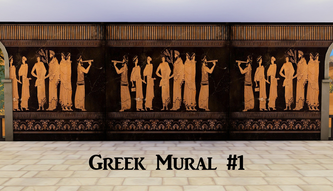 TS4: Ancient Greece Murals | History Lover's Sims Blog