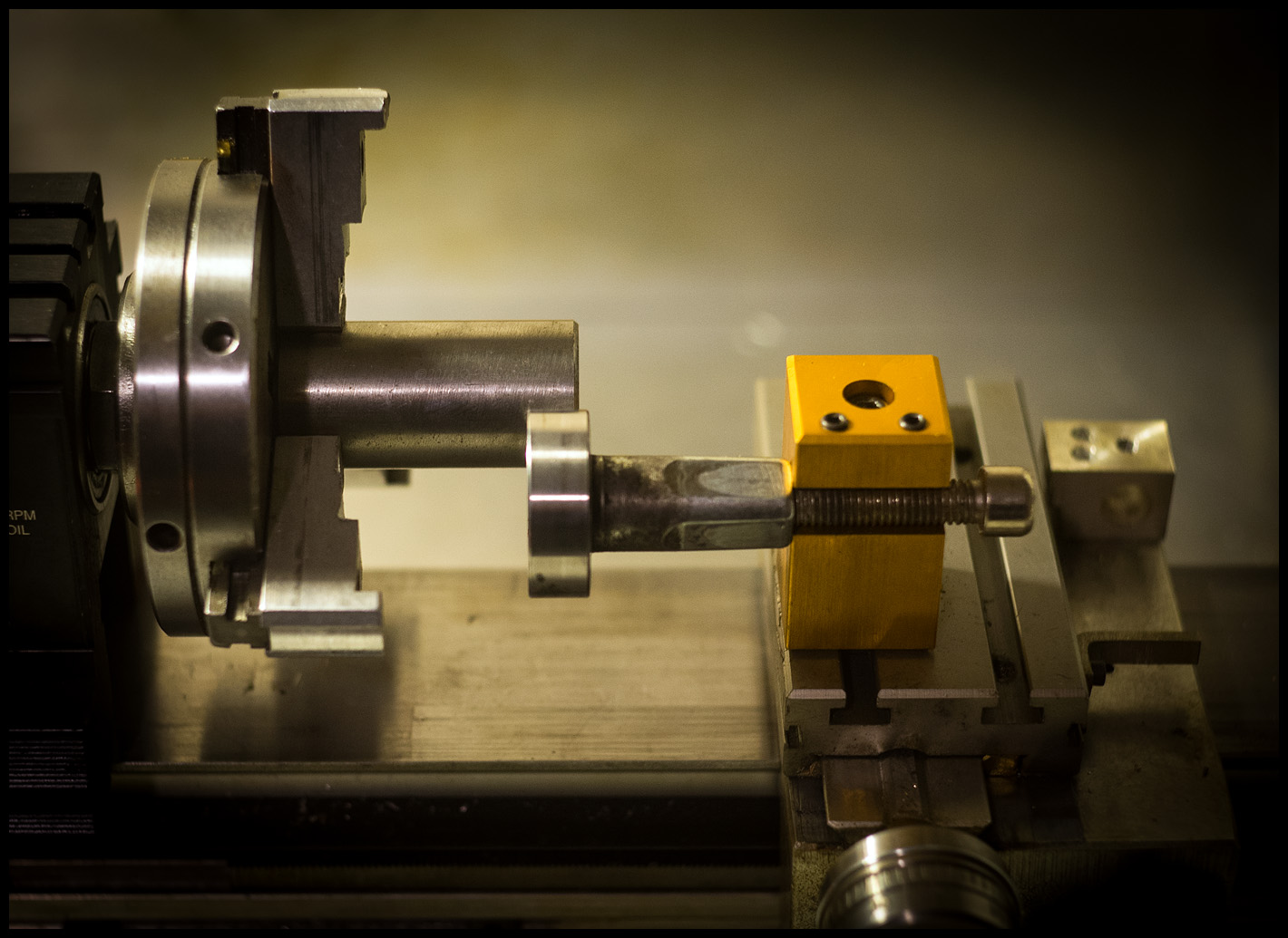 Lens Bubbles: First Lathe Lesson - Centering the Work Piece