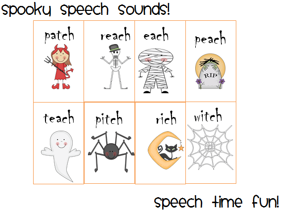 Spooky Speech Sounds! - Speech Time Fun: Speech and Language Activities