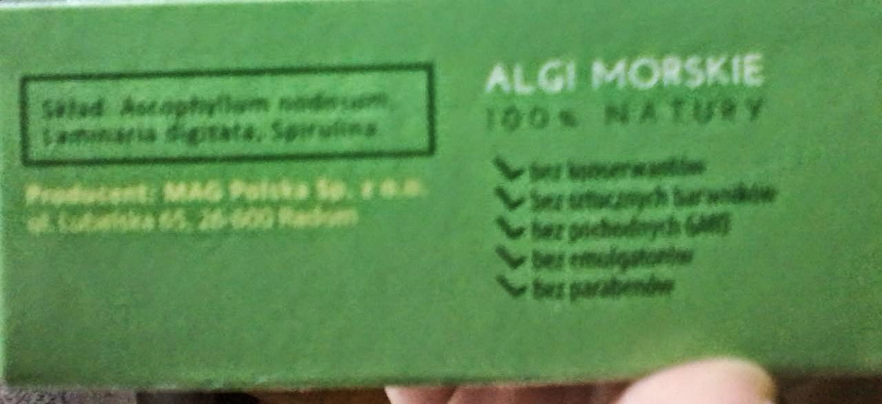 Algo algi morskie i Beauty Line cień z KiK