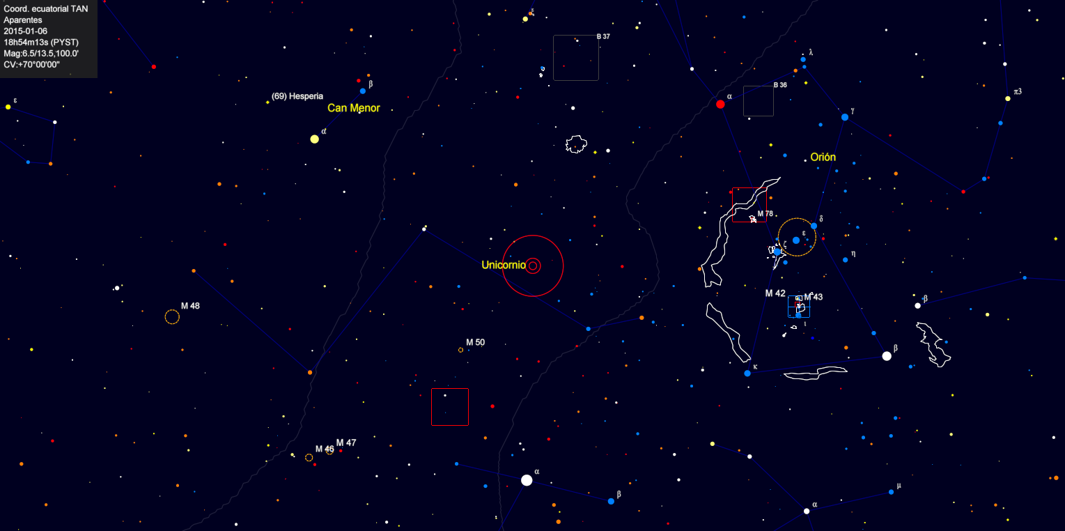 Firmamento Austral: NGC 2286 cúmulo abierto en Unicornio