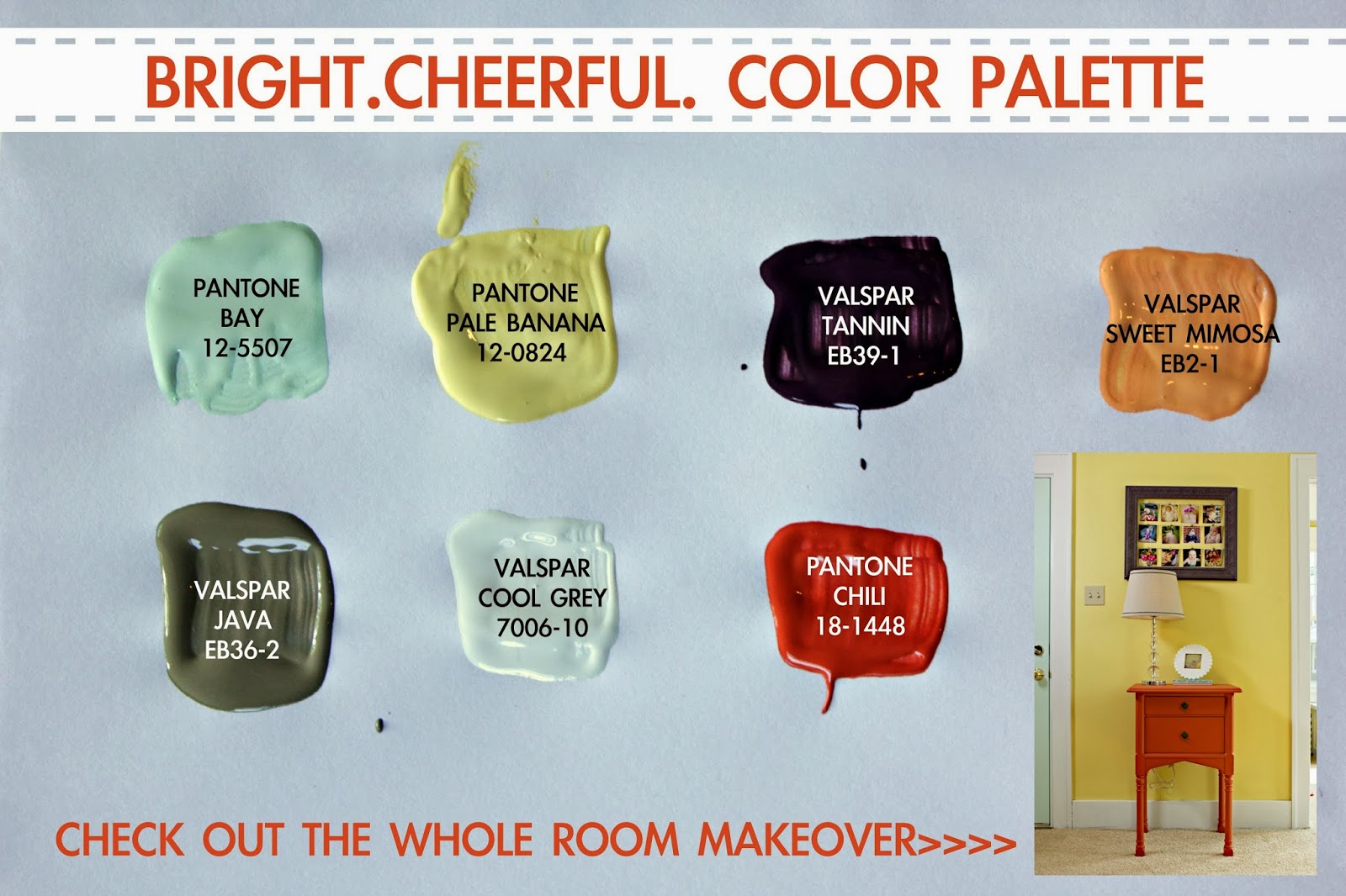 Dreary to Cheery Family Room Makeover {Knock It Off} | East Coast Creative