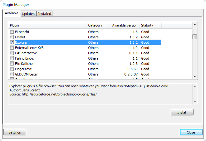Adding File Explore inside Notepad++ Editor | Few Solution