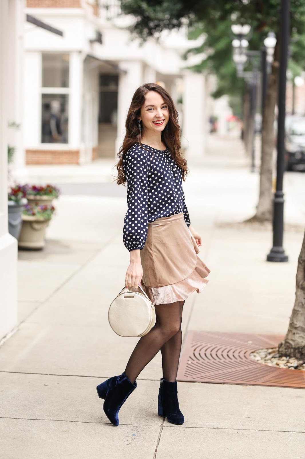 VELVET WRAP SKIRT BOOTS AND TIGHTS - Fashionmylegs : The tights and ...