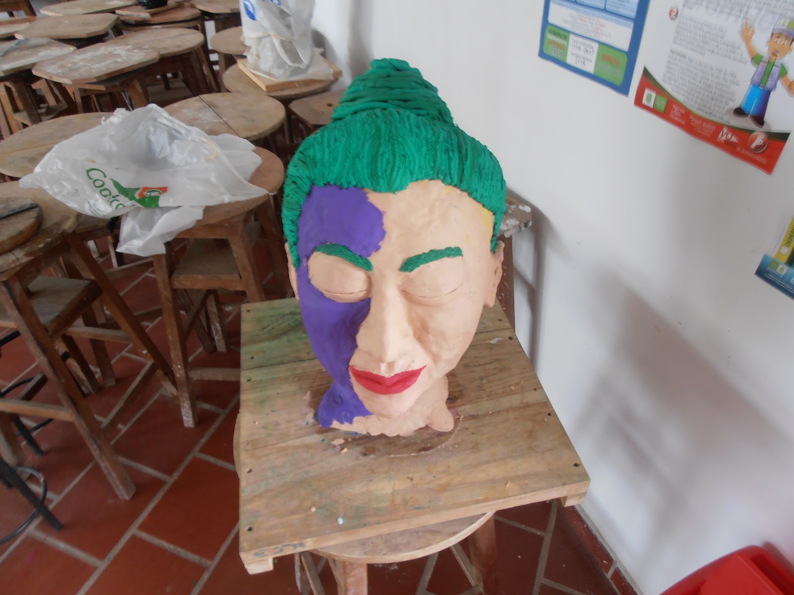 MODELADO: MODELADO DEL ROSTRO EN ARCILLA Y EN PLATILINA ESTILO ARTE POP