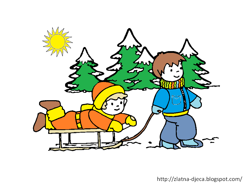 Zlatna djeca: Otkrij 10 razlika - zima