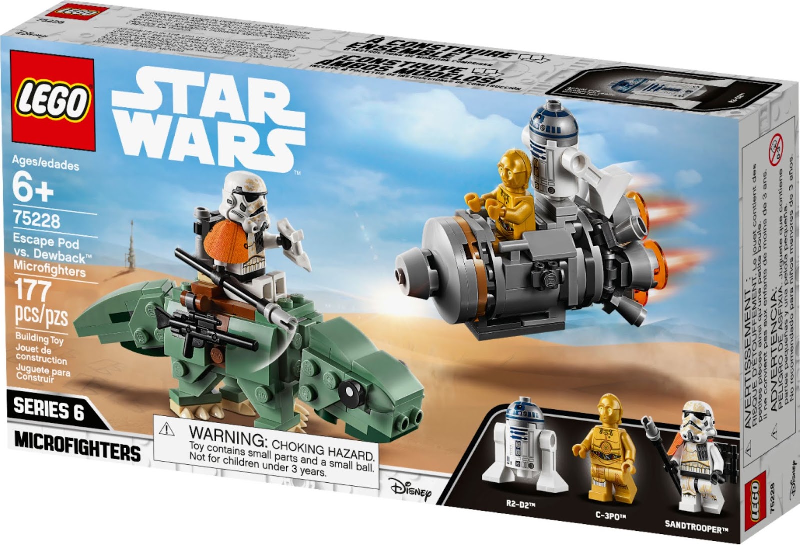 Reseña - Lego Star Wars 75228: Cápsula de Escape vs. Dewback