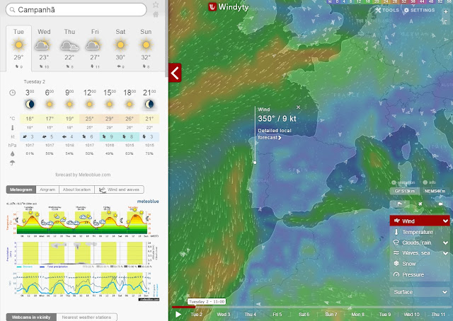 Windyty - o estado do tempo como nunca o viste | Aberto até de Madrugada