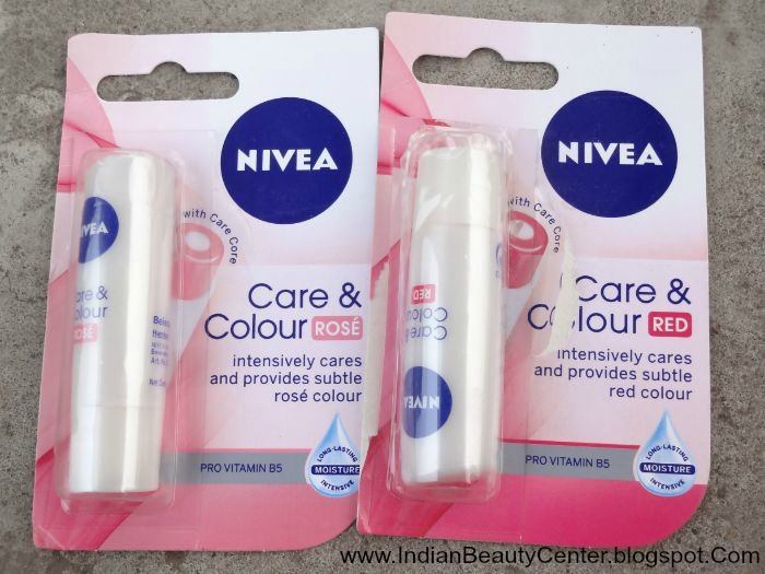 NIVEA Care & Colour RED and ROSE Lip Balm Review