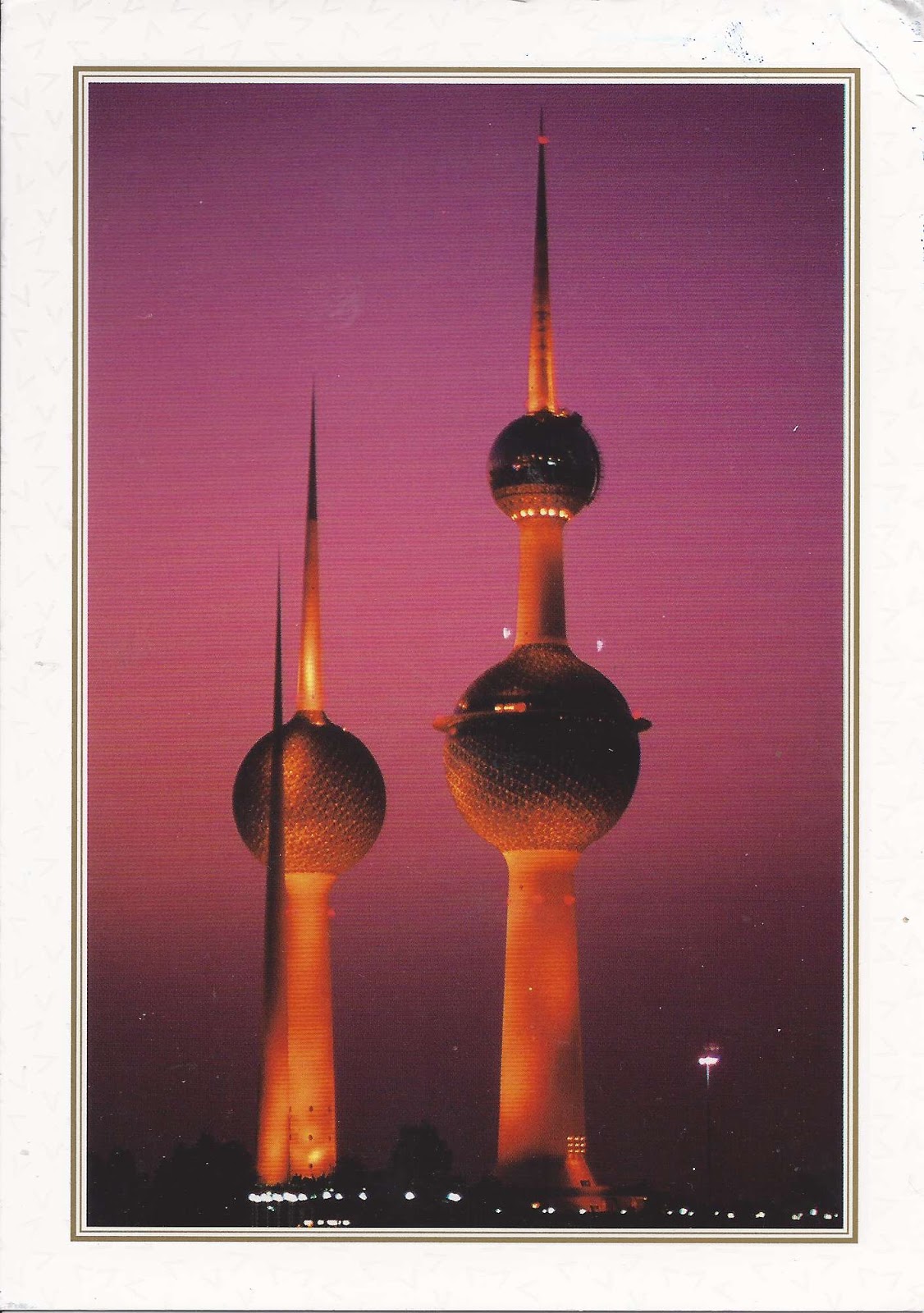 A Journey of Postcards: The Kuwait Towers