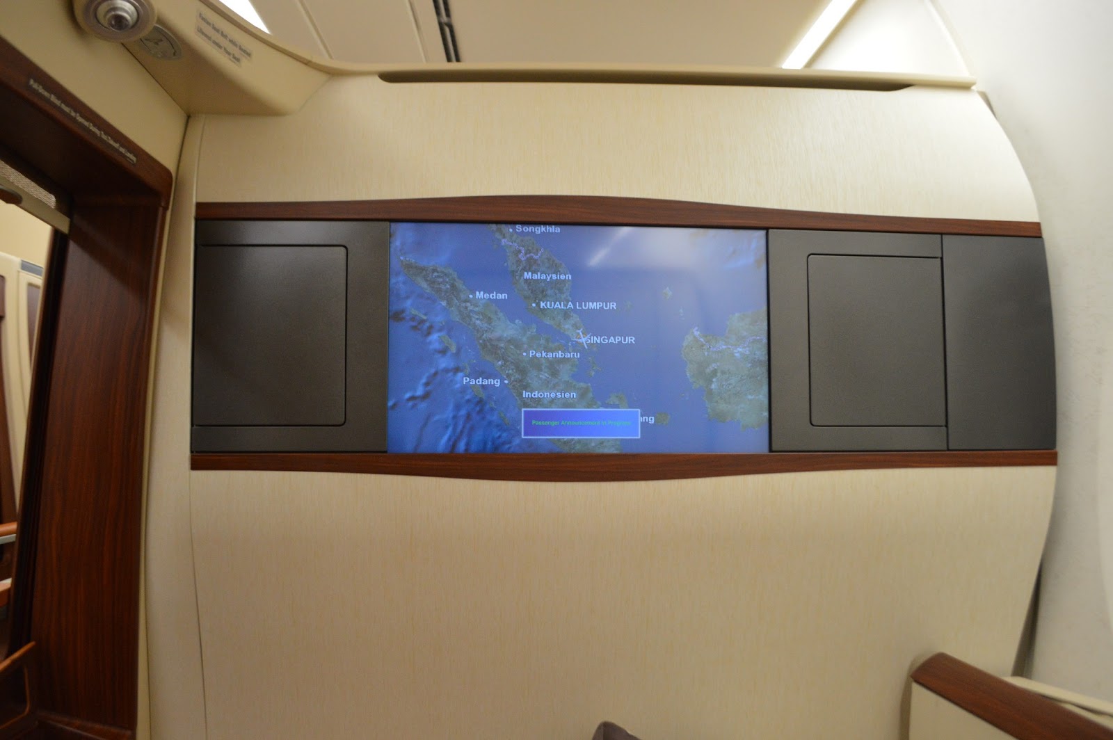 Singapore Airlines Suites SQ346 - Singapore to Zurich