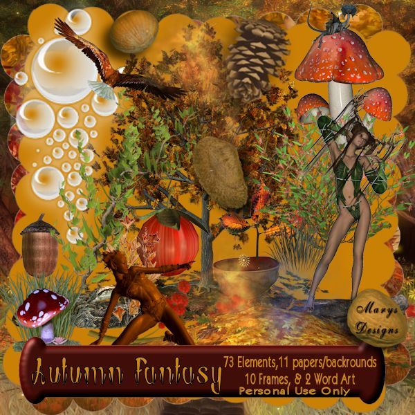 Aeval's Art: CT Tags for "Autumn Fantasy" by Mary's Designs