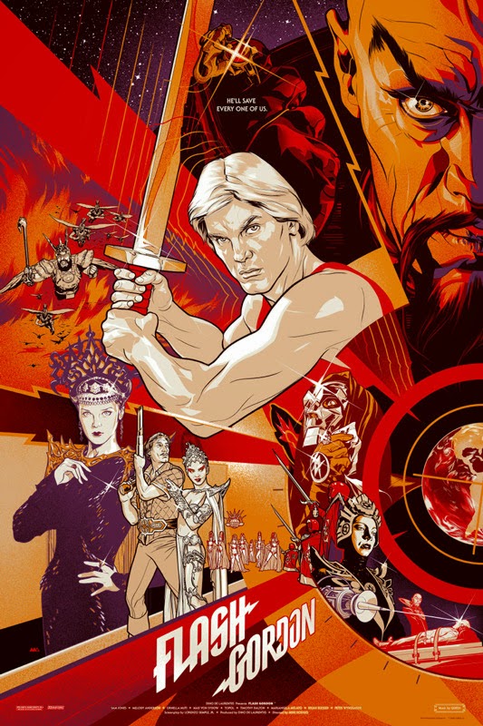 The Blot Says...: Flash Gordon Screen Prints by Martin Ansin
