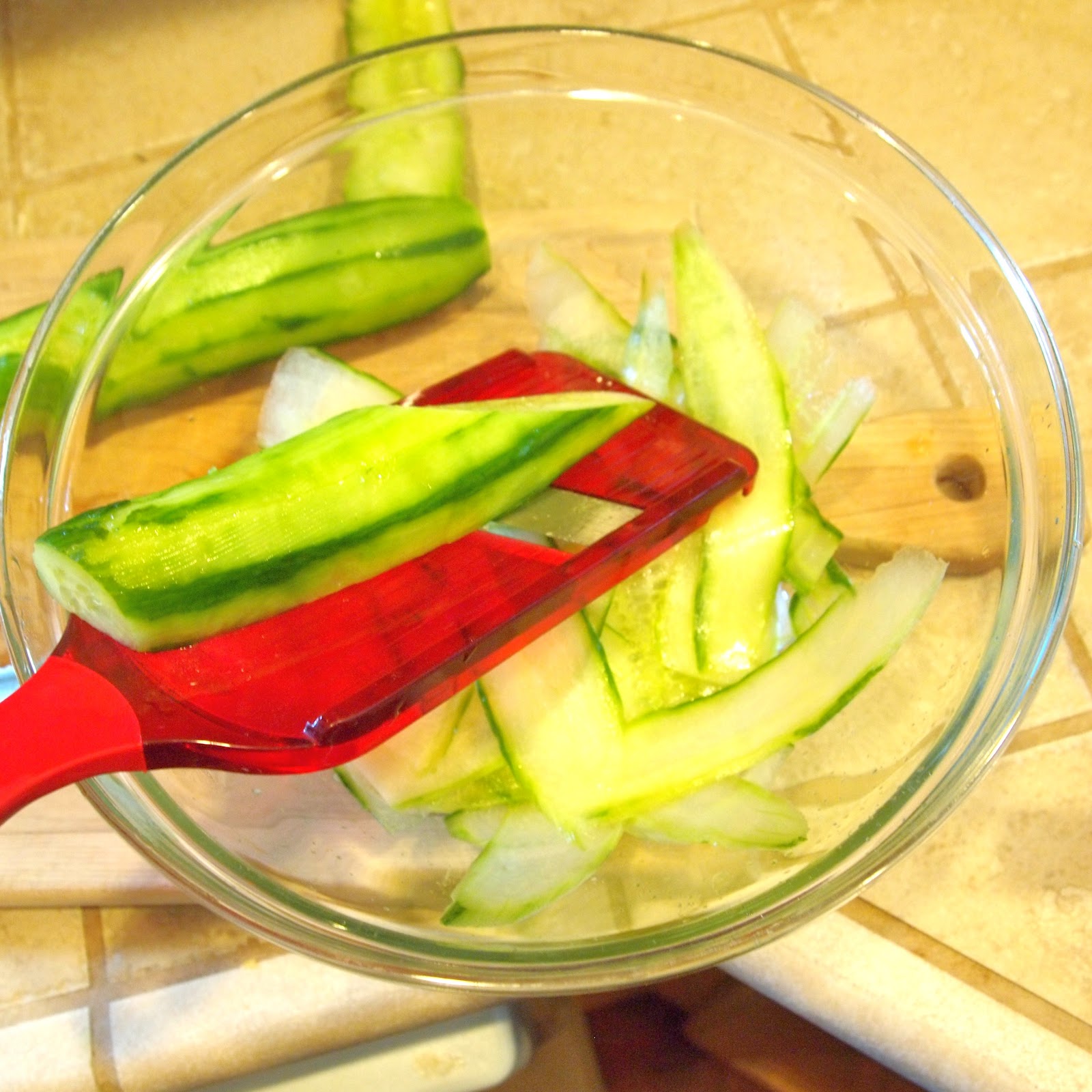 The Alchemist: Cucumber Ribbon Salad and A Thousand Cranes Party