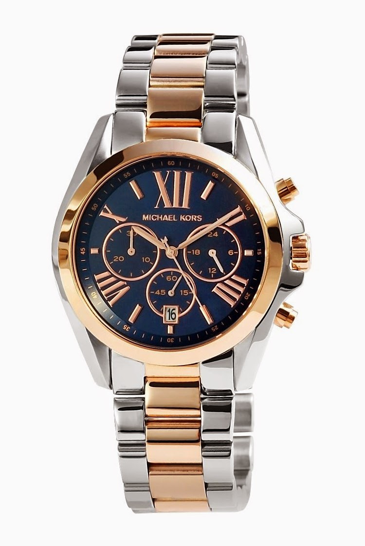 Michael Kors MK5606 Women's Chronograph Bradshaw Two Tone Watch ...