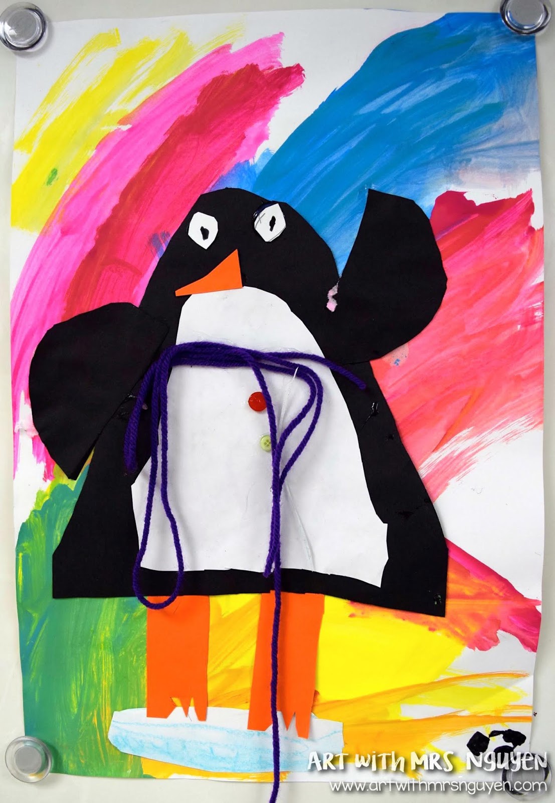 Winter Penguins (K) | Art with Mrs. Nguyen