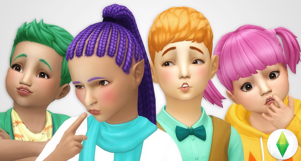 Sims 4 cc hair recolor tsr - collectionsjes