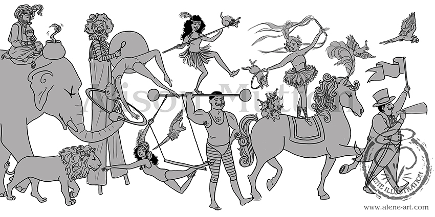 Alene Illustration: Illustration: Circus Parade!
