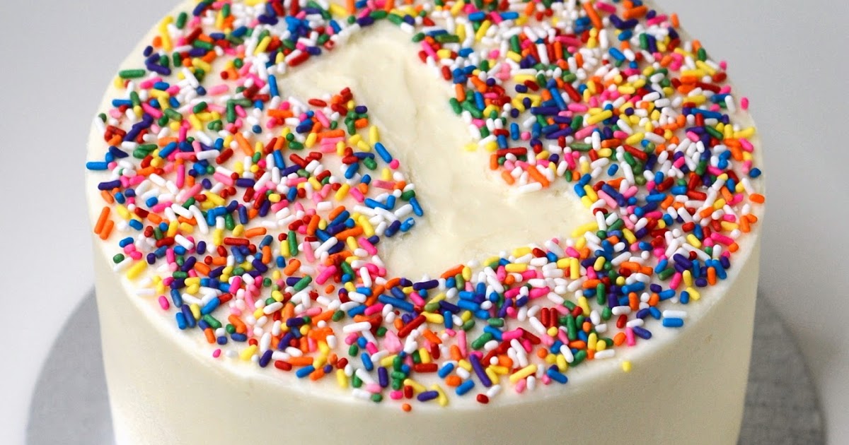 i heart baking!: rainbow sprinkle first birthday smash cake