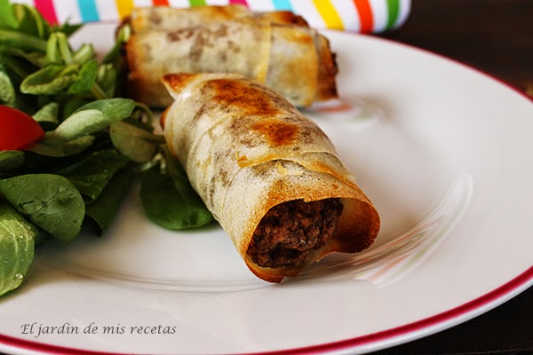 ROLLITOS DE CARNE CON SALSA DE ALMENDRAS | El jardín de mis recetas